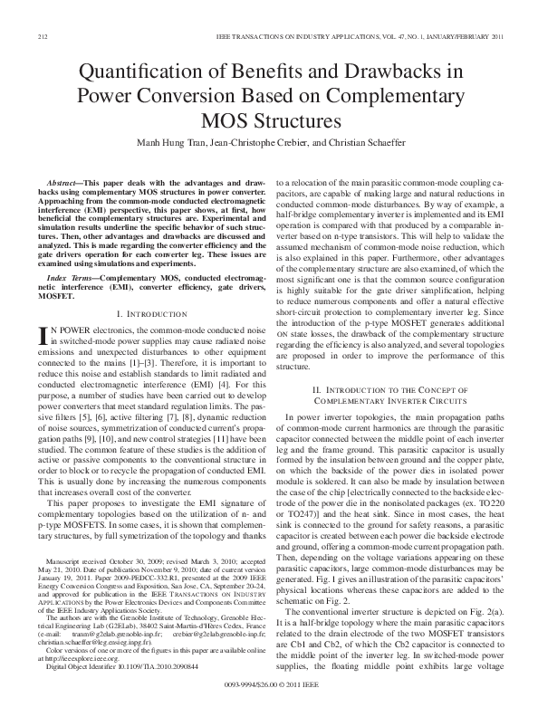 (PDF) Quantification of Benefits and Drawbacks in Power Conversion ...