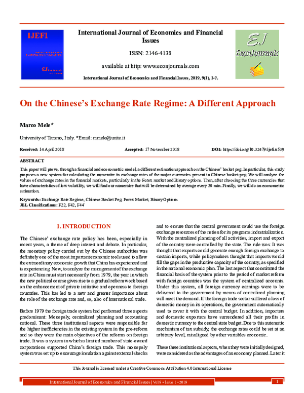 (PDF) International Journal of Economics and Financial Issues The ...