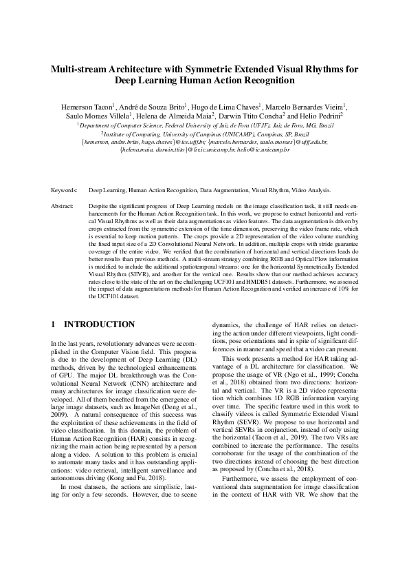 Pdf Multi Stream Architecture With Symmetric Extended Visual Rhythms For Deep Learning Human