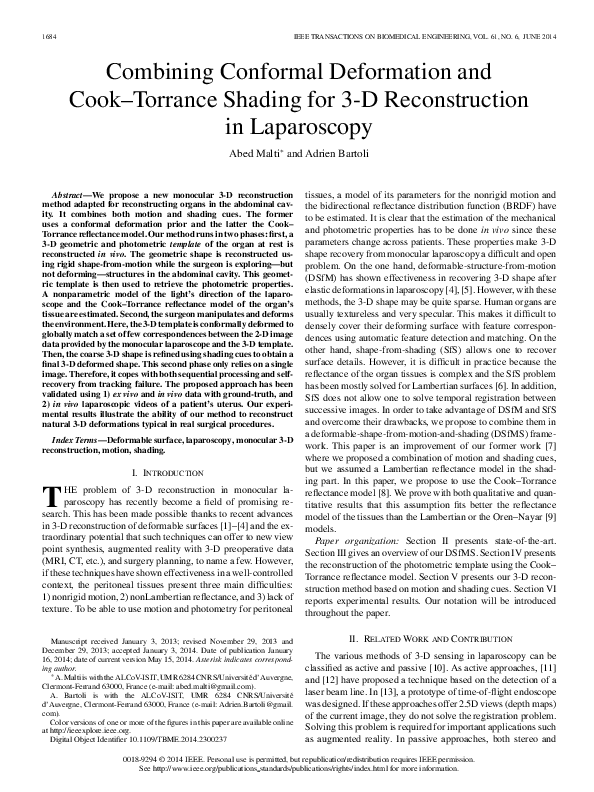 (PDF) Combining Conformal Deformation and The Cook-Torrance Model for ...