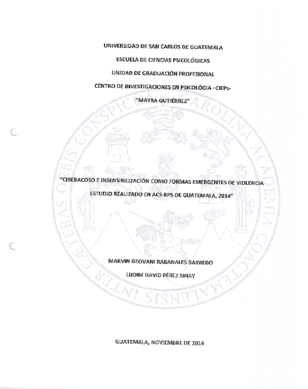 (PDF) Ciberacoso e insensibilización como formas emergentes de ...