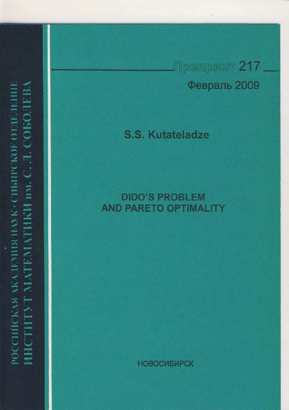 (PDF) Dido’s Problem and Pareto Optimality
