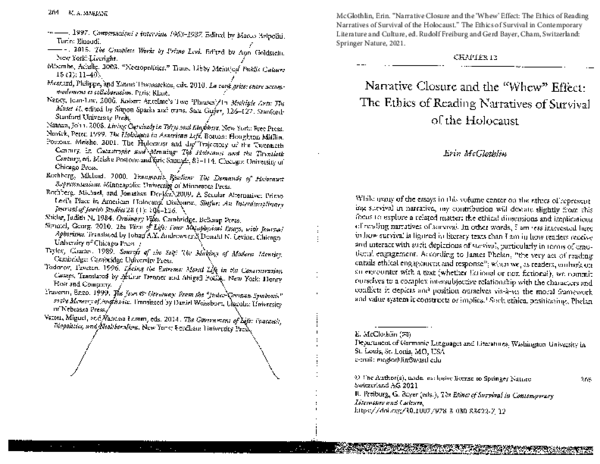 (PDF) Narrative Closure and the “Whew” Effect: The Ethics of Reading ...