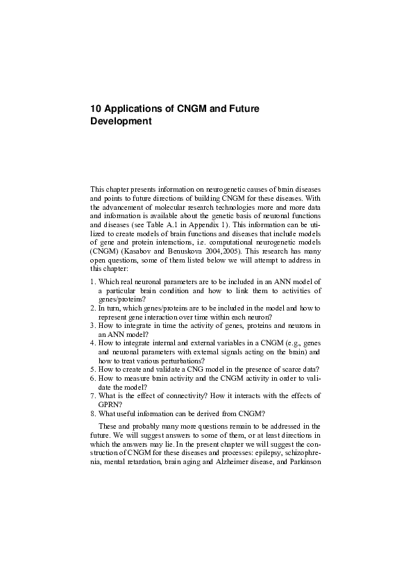 (PDF) Applications of CNGM and Future Development