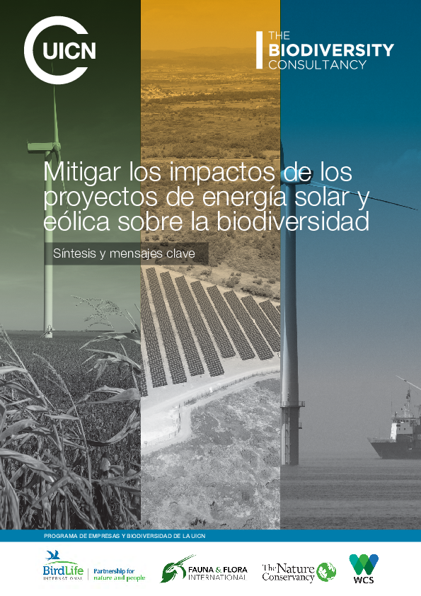 Mitigar los impactos de los proyectos de Energía Solar y Eólica sobre ...