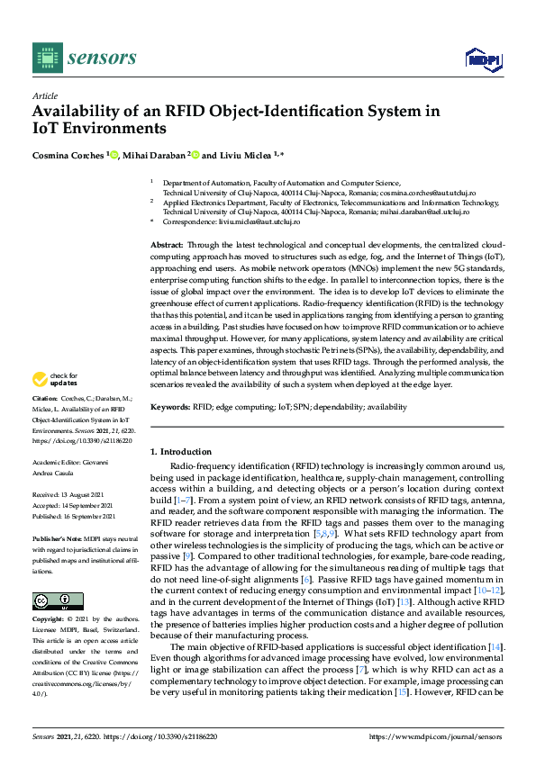 (PDF) Availability of an RFID Object-Identification System in IoT ...