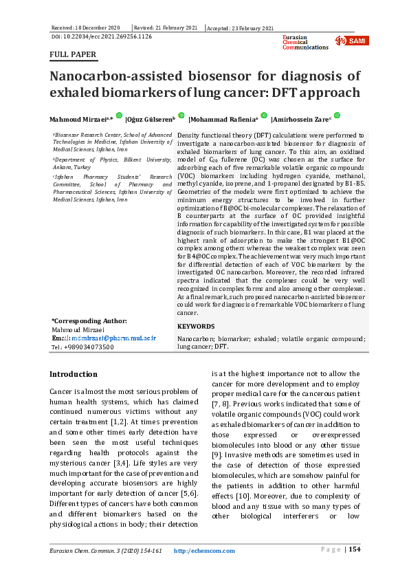 (PDF) Nanocarbon-assisted biosensor for diagnosis of exhaled biomarkers ...