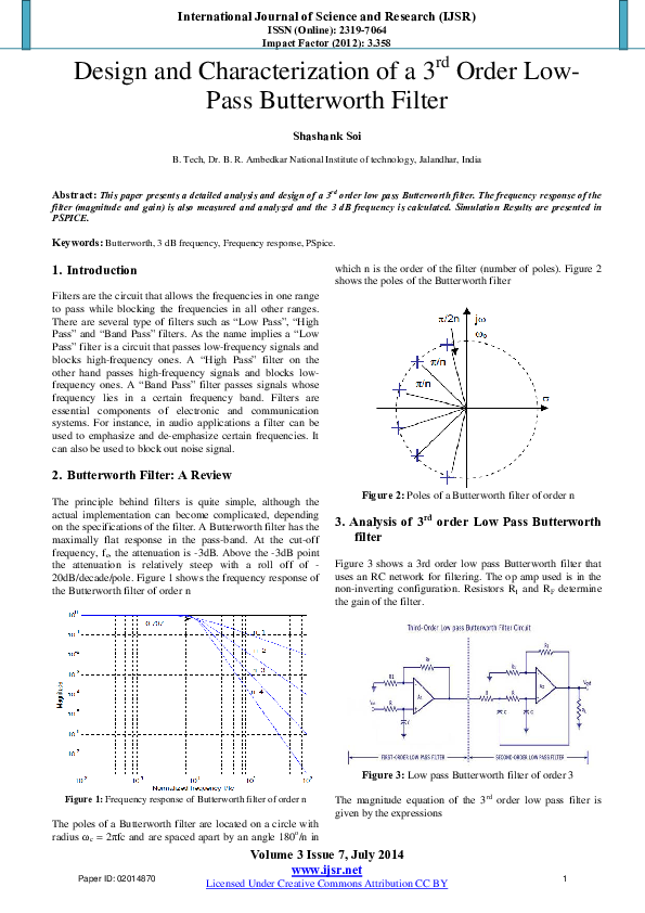 (PDF) Licensed Under Creative Commons Attribution CC BY Design and Characterization of a 3rd ...