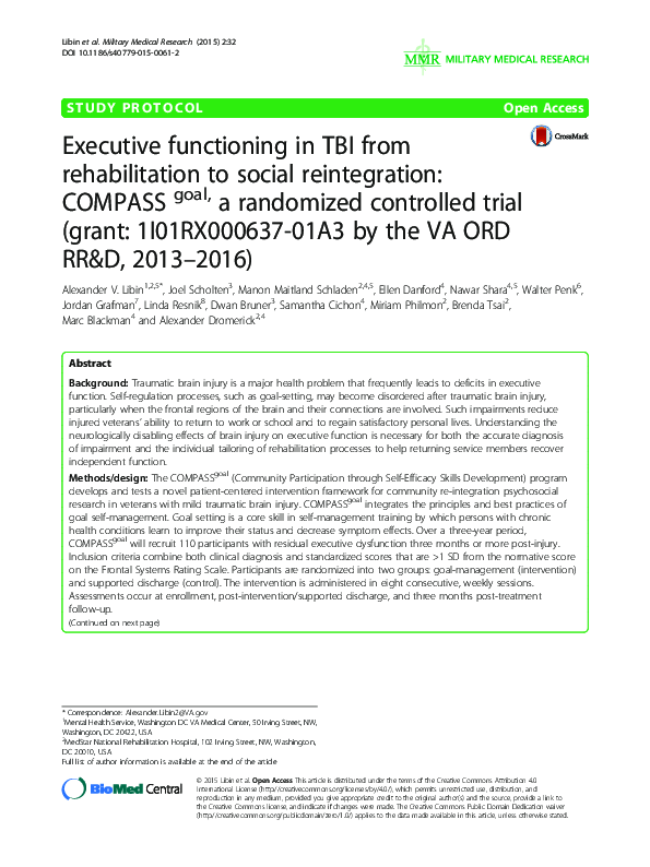 (PDF) (grant: 1I01RX000637-01A3 by the VA ORD