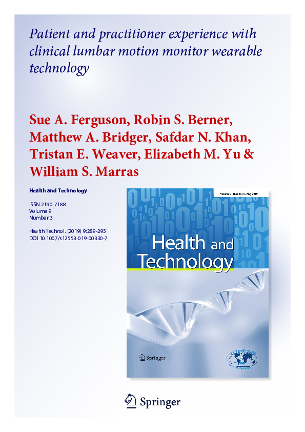 (PDF) Patient and practitioner experience with clinical lumbar motion ...