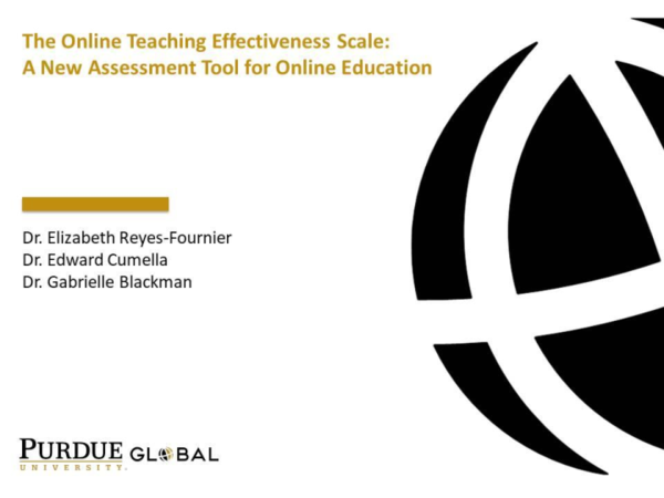 (PDF) The Online Teaching Effectiveness Scale: A New Assessment Tool ...