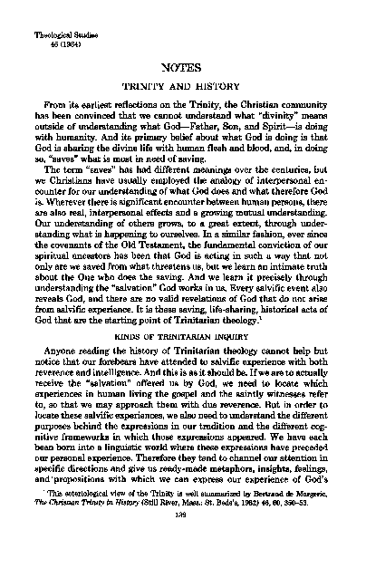 (PDF) Trinity and History