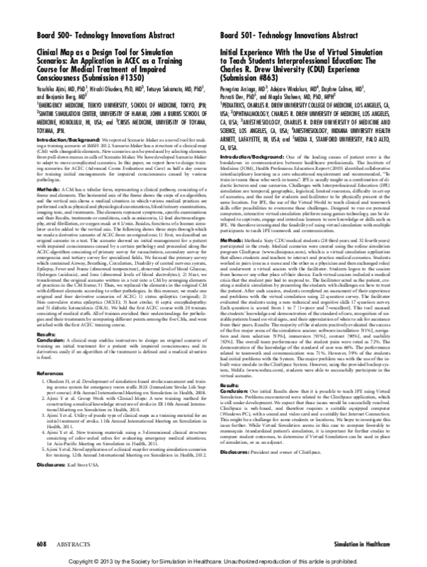 (PDF) Board 501- Technology Innovations Abstract Initial Experience ...