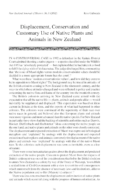 (PDF) Displacement, Conservation and Customary Use of Native Plants and ...