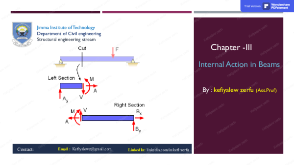 (PDF) Chapter 3- Internal Action in_Beams