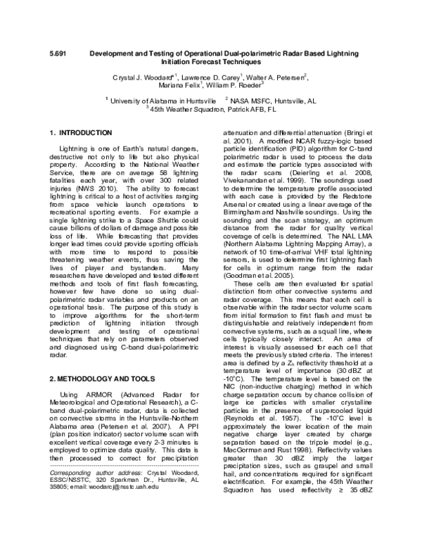 (PDF) Development and Testing of Operational Dual-Polarimetric Radar ...