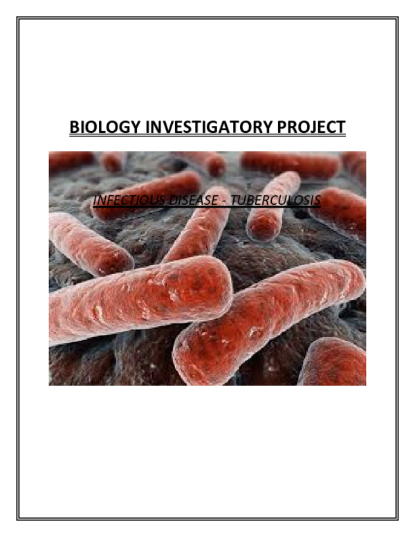 Malaria Treatment And Prevention Investigatory Project
