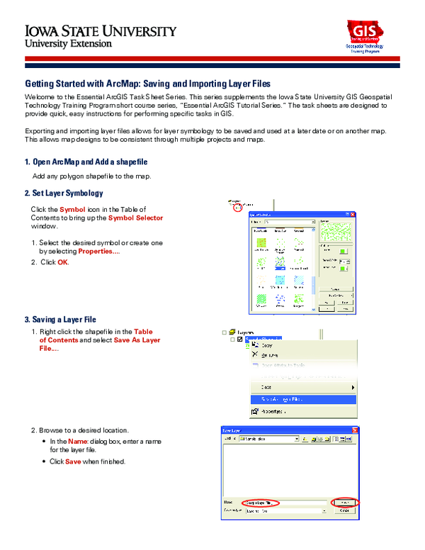 (PDF) Getting Started with ArcMap: Saving and Importing Layer Files | Alan D Jensen - Academia.edu