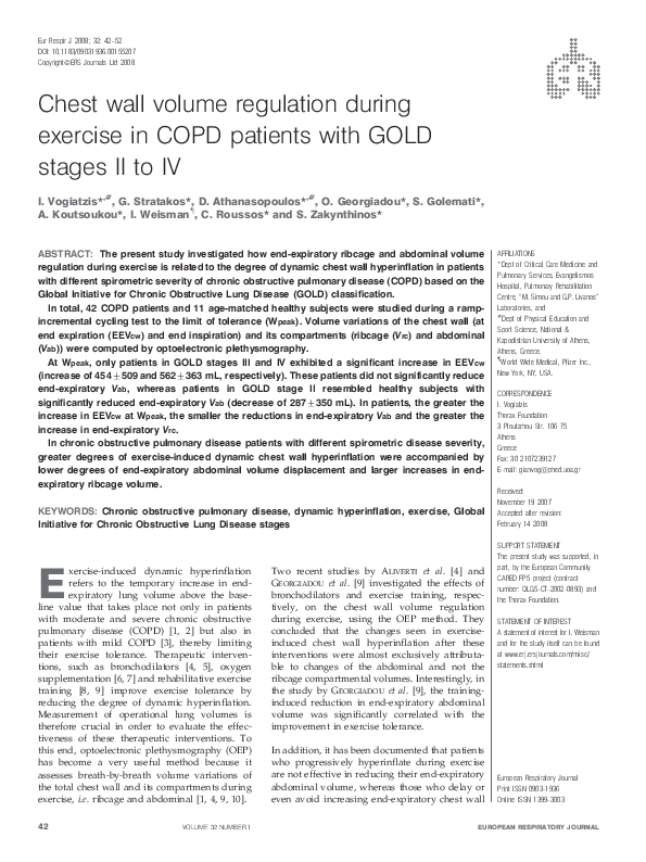 (PDF) Chest wall volume regulation during exercise in COPD patients ...