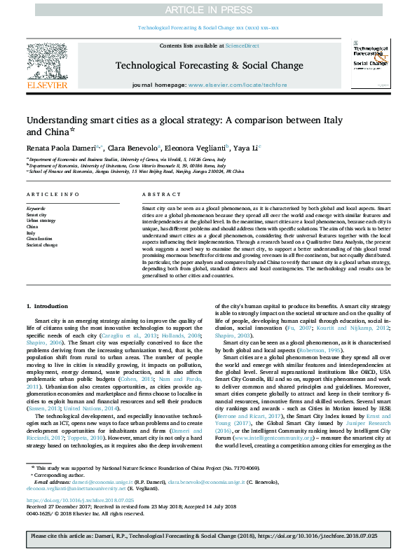 (PDF) Understanding smart cities as a glocal strategy: A comparison ...