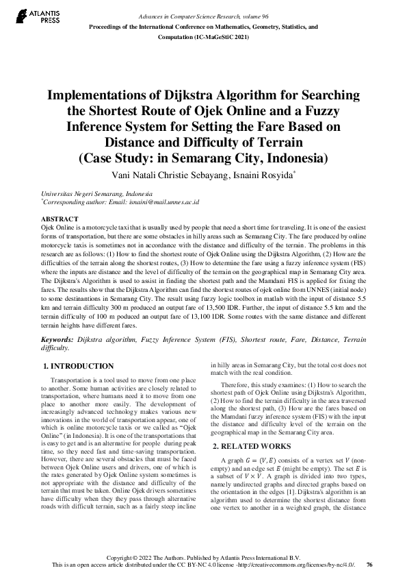 Pdf Implementations Of Dijkstra Algorithm For Searching The Shortest