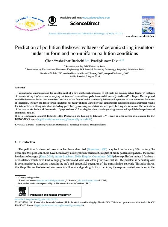 (PDF) Prediction of pollution flashover voltages of ceramic string ...