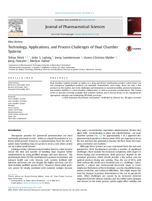 (PDF) Technology, Applications, and Process Challenges of Dual Chamber ...