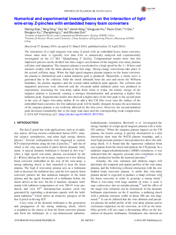 (PDF) Numerical and experimental investigations on a circular hydraulic ...