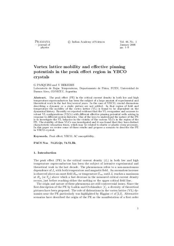 (PDF) Vortex lattice mobility and effective pinning potentials in the ...