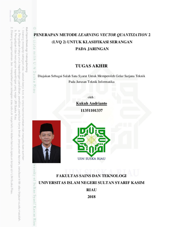 (PDF) Penerapan Metode Learning Vector Quantization 2 (LVQ2) Untuk Klasifikasi Serangan Pada ...