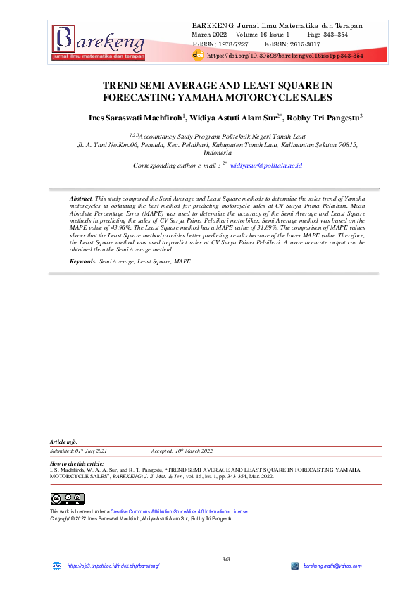 (PDF) Trend Semi Average and Least Square in Forecasting Yamaha ...