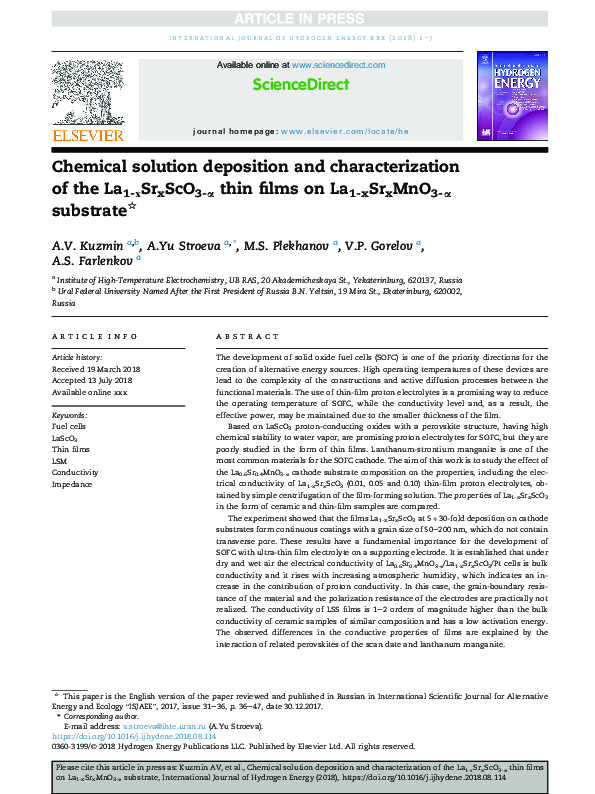 (PDF) Chemical solution deposition and characterization of BiFeO3 thin ...