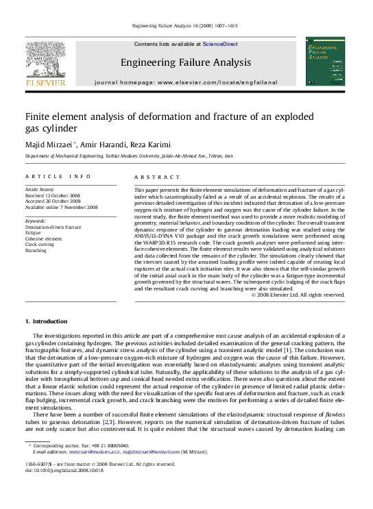 Pdf Finite Element Analysis Of Deformation And Fracture Of Pure Shear