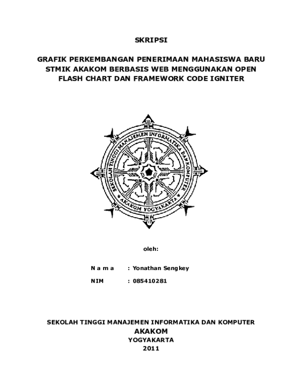 (DOC) Grafik Perkembangan Penerimaan Mahasiswa Baru Stmik Akakom Berbasis Web Menggunakan Open ...