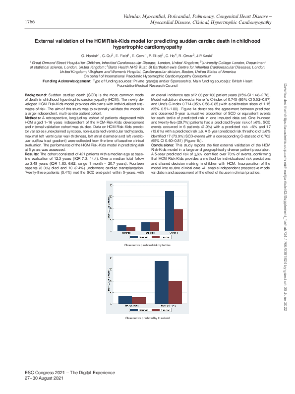 (PDF) External validation of the HCM Risk-Kids model for predicting ...