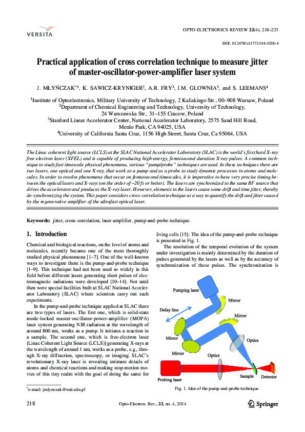 (PDF) Practical application of cross correlation technique to measure jitter of master ...