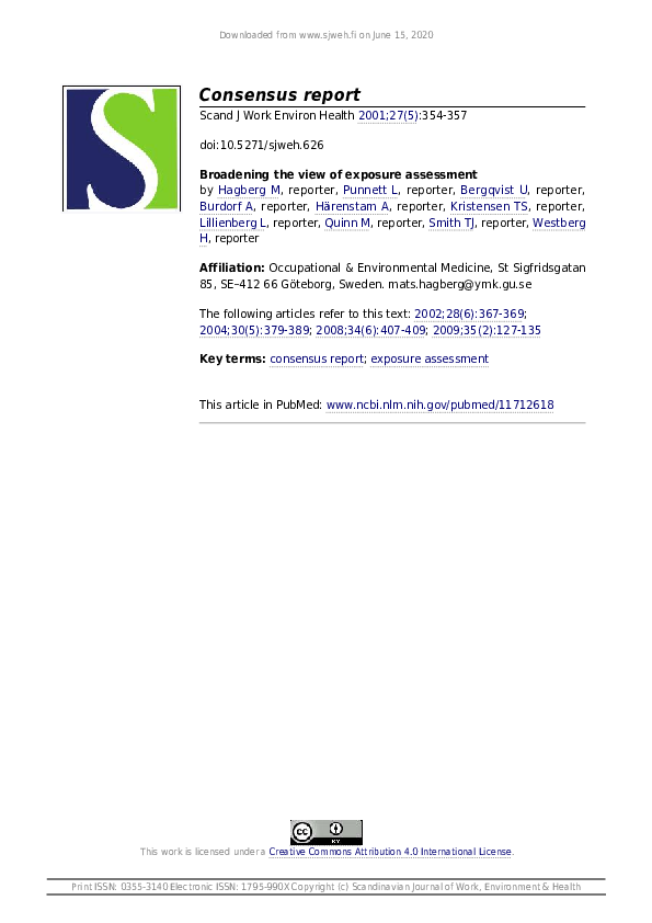 (PDF) Consensus report