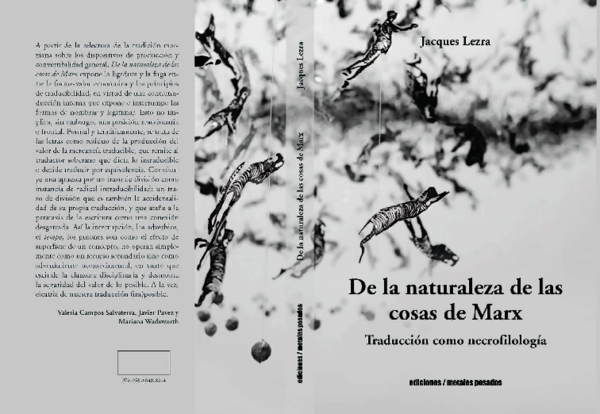 (PDF) Jacques Lezra. De la naturaleza de las cosas de Marx. Traducción ...