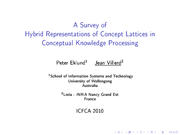 (PDF) A Survey of Hybrid Representations of Concept Lattices in Conceptual Knowledge Processing