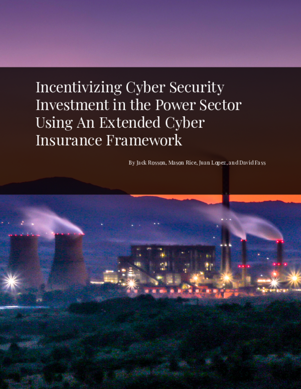 (PDF) Incentivizing Cyber Security Investment in the Power Sector Using ...