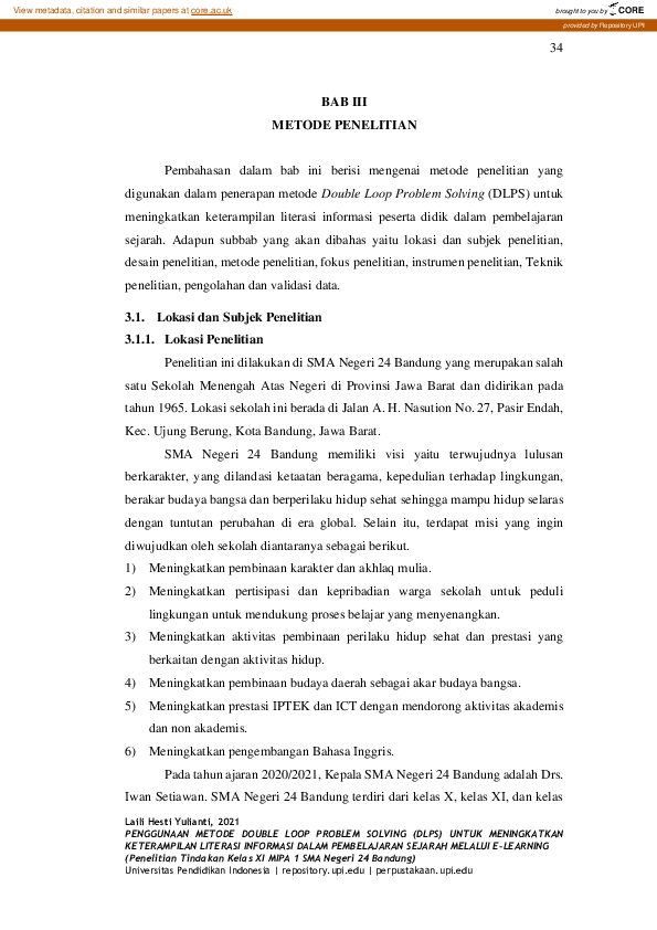 (PDF) PENGGUNAAN METODE DOUBLE LOOP PROBLEM SOLVING (DLPS) UNTUK MENINGKATKAN KETERAMPILAN ...