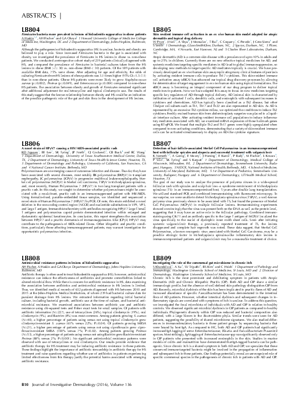 (PDF) LB805 Skin resident immune cell activation in an ex vivo human ...