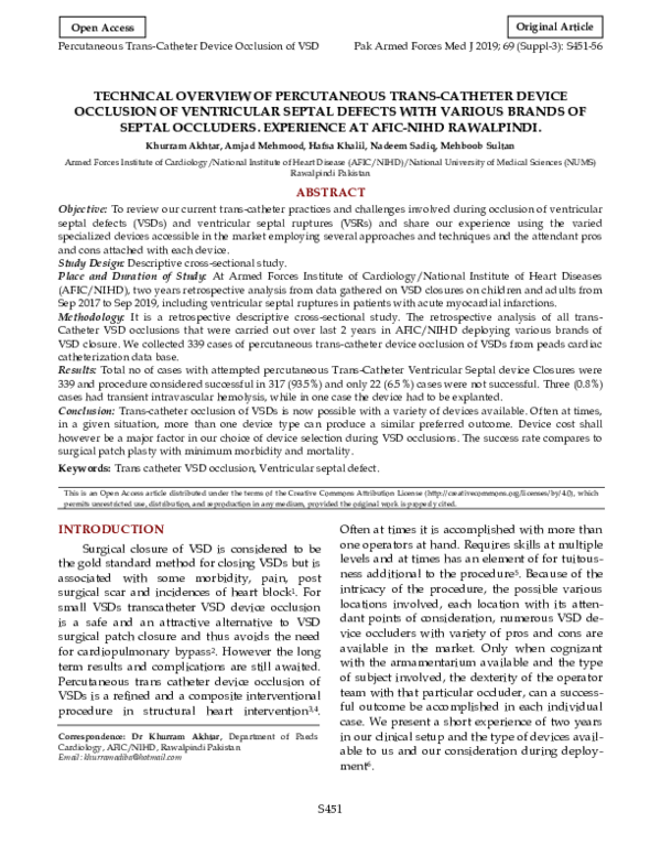 (PDF) Technical Overview of Percutaneous Trans-Catheter Device ...