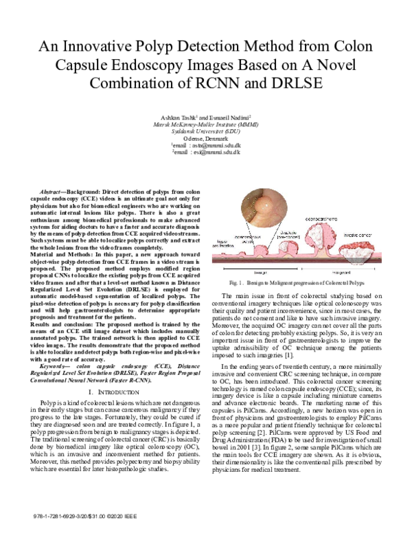 (PDF) An Innovative Polyp Detection Method from Colon Capsule Endoscopy ...