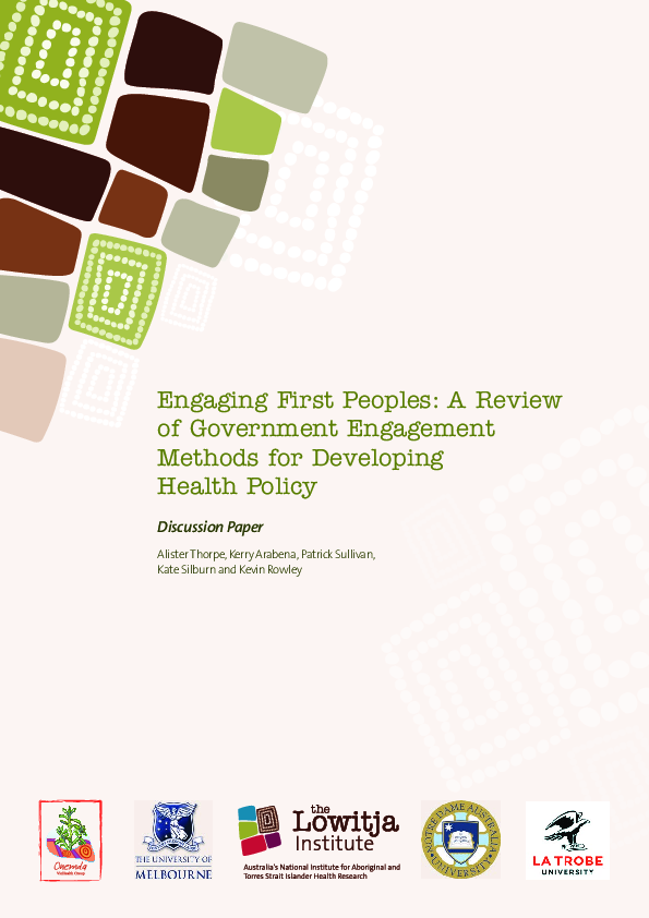(PDF) Engaging First Peoples: A Review of Government Engagement Methods ...