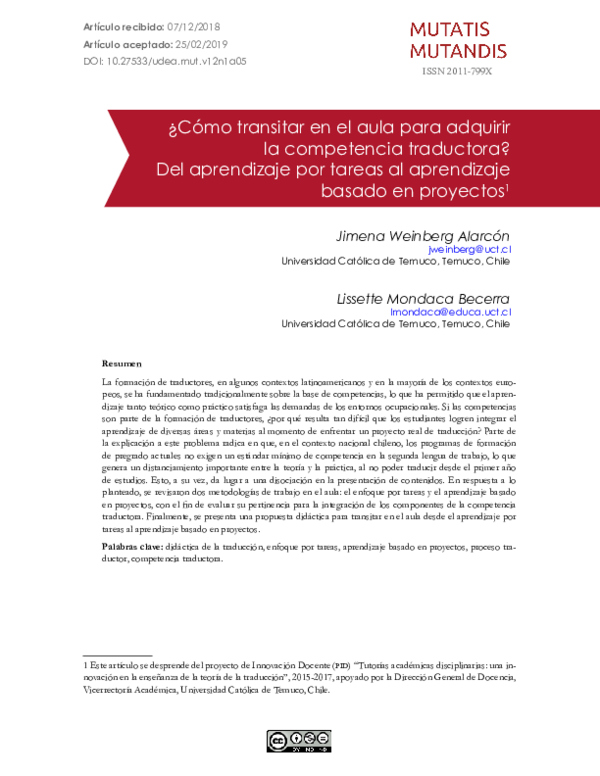 (PDF) ¿Cómo transitar en el aula para adquirir la competencia ...