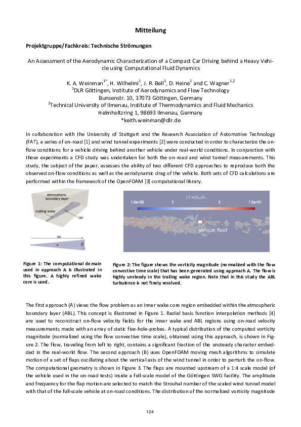 (PDF) Aerodynamic Effects of Car-Vehicle Following