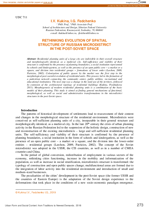 (PDF) Rethinking Evolution of Spatial Structure of Russian ...