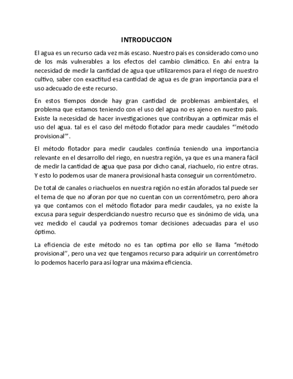 (DOC) INTRODUCCION PARA INFORME
