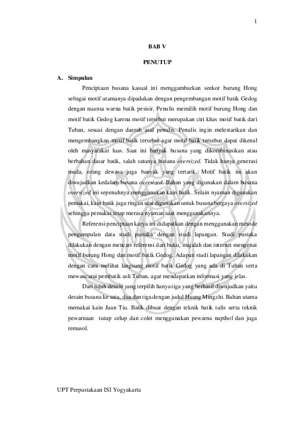 (PDF) Burung Hong Sebagai Motif Batik Dalam Busana Oversized | helnika ...